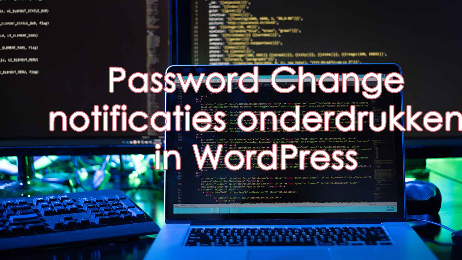 Password Change notificaties onderdrukken in WordPress -WordPress Code Snippet