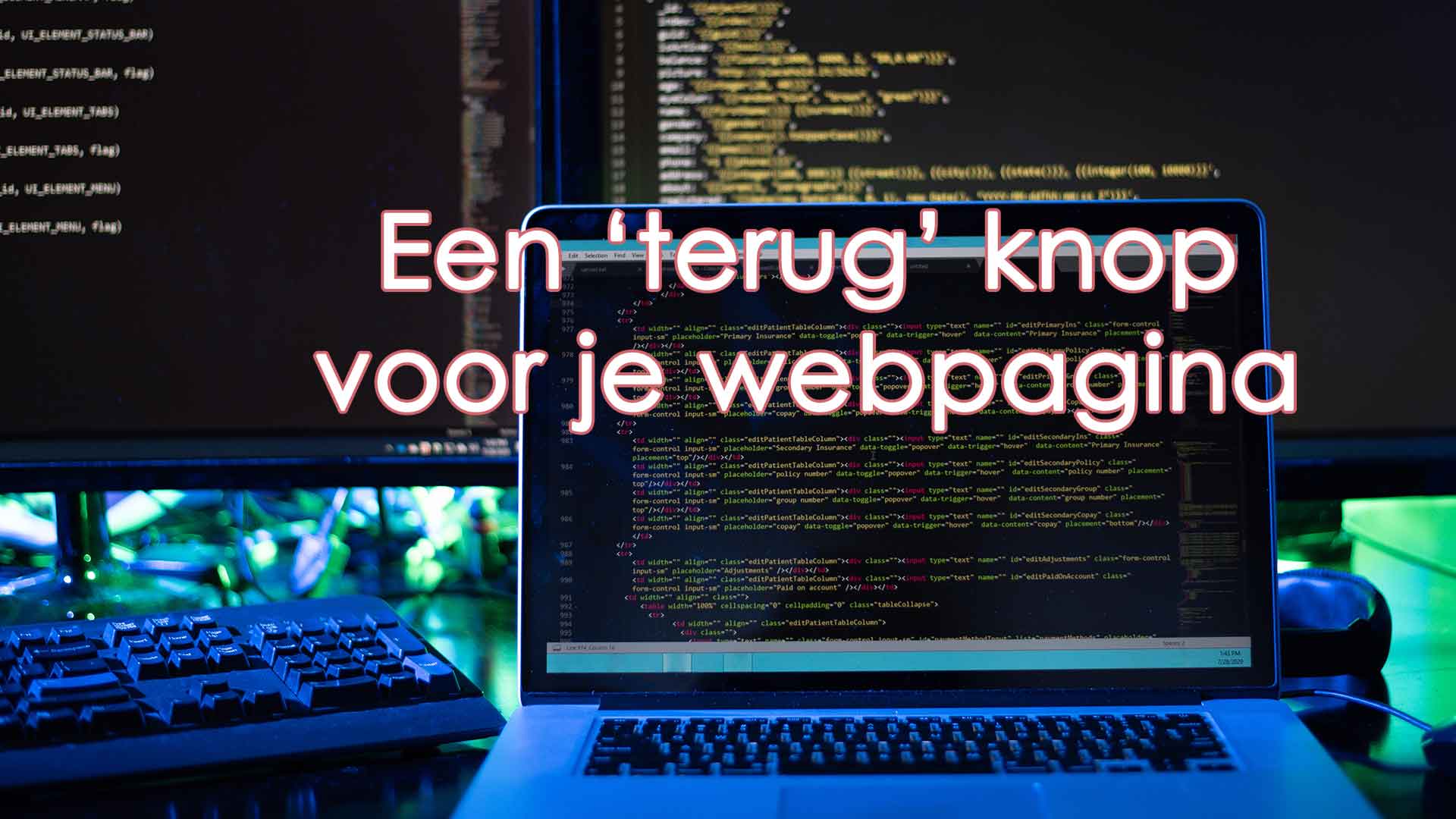 Een 'terug' knop voor je webpagina -WordPress Code Snippet